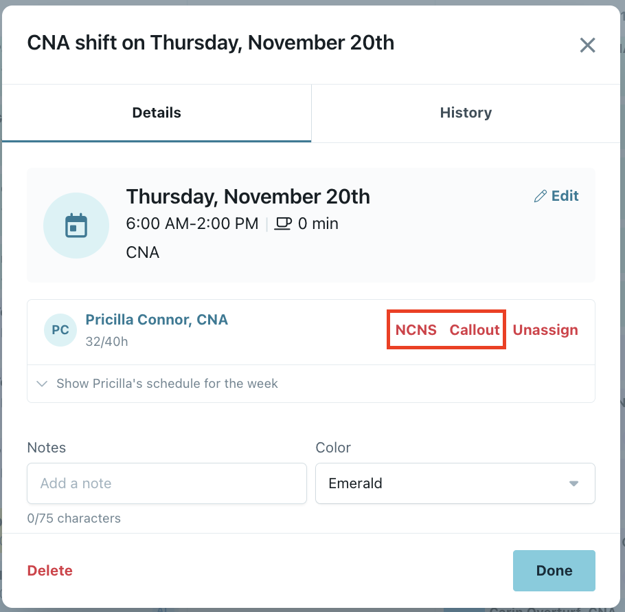 Attendance Tracking (Callout, NCNS)